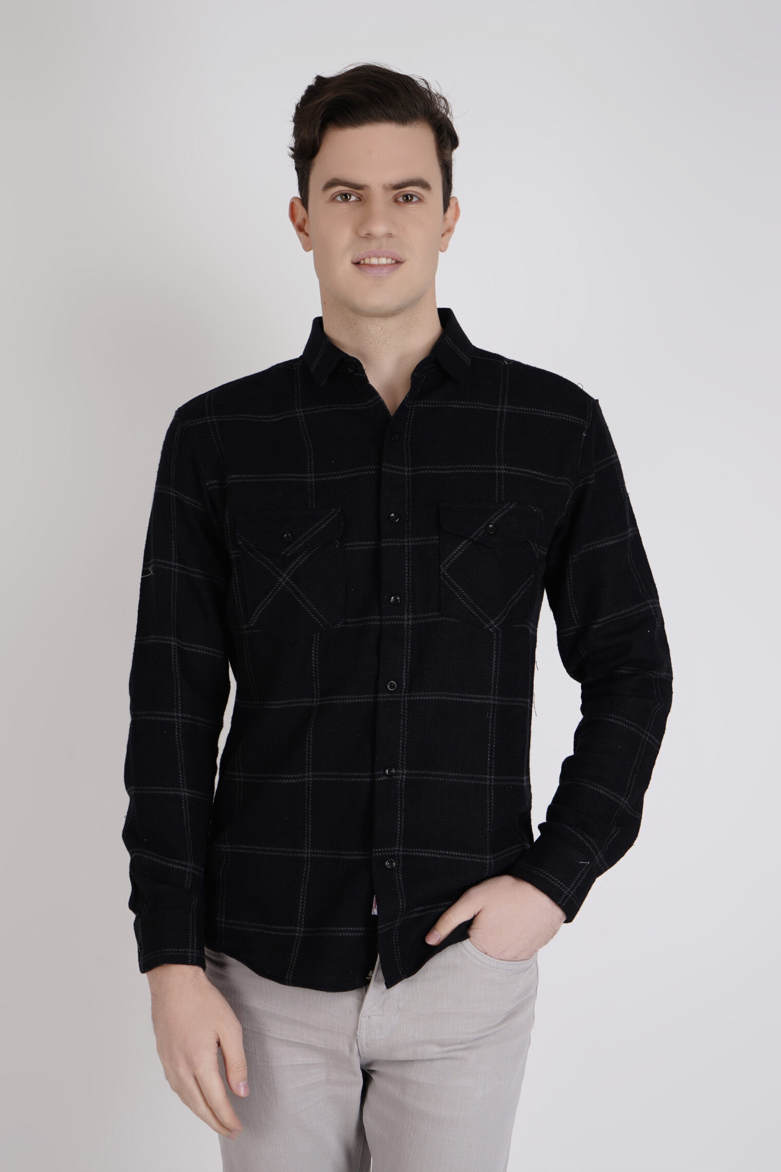 Black Checks Shirt - Ray Carter